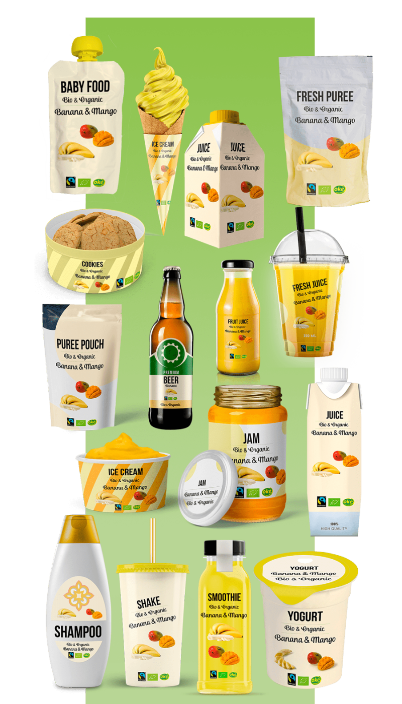 Bio-Organic and Fairtrade puree is a high-quality product from our growers.